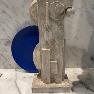 Modernist Owl Sculpture Assembled Wood 30cm Brutalist, Midcentury and ...