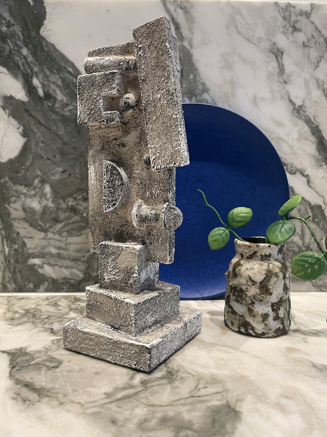 Brutalist Sculpture 'jean-claessen' Modernist Influence, Handmade ...