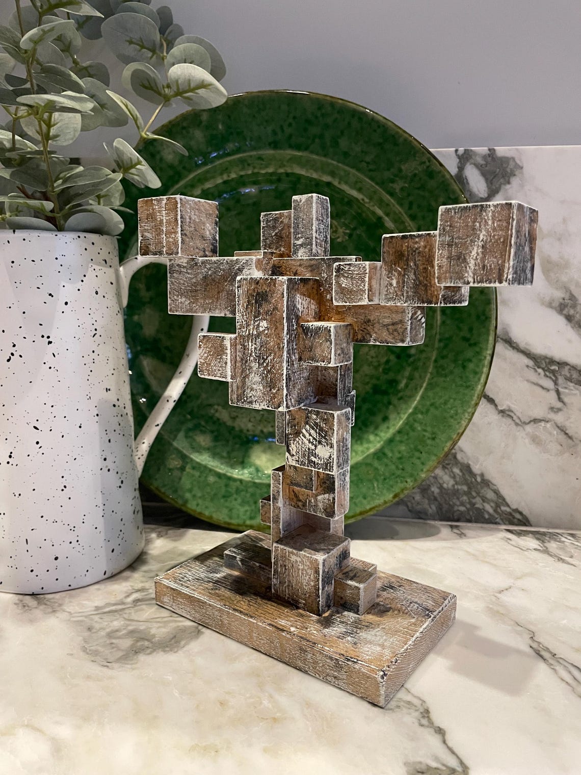 Collage 'architectural Model' Cubism - Modernist - Brutalist, Bookcase ...