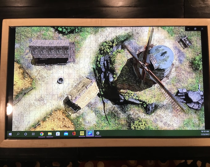 Handcrafted 43" Digital Map Case - Digital Tabletop - Dnd Table - Gift ...