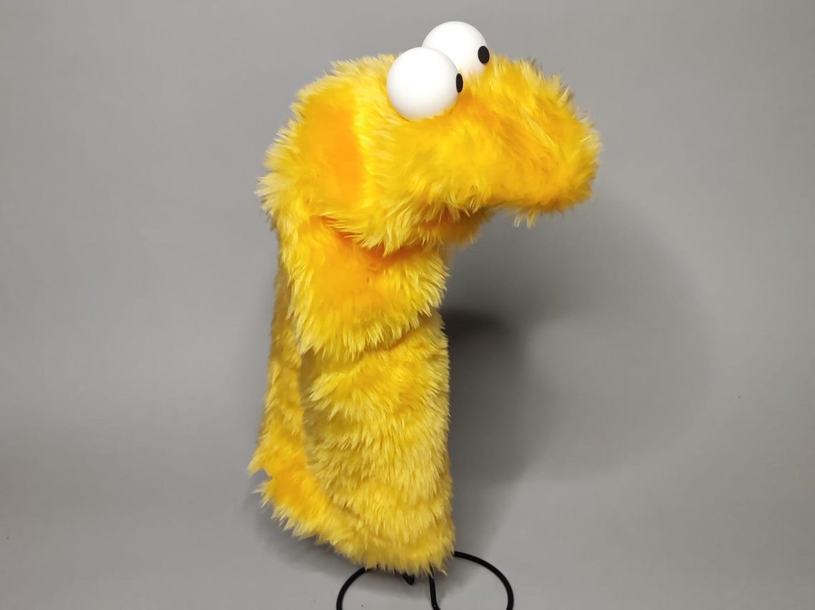 Yellow Sock Hand Puppet - for Therapy, Camera and Fun! - Etsy