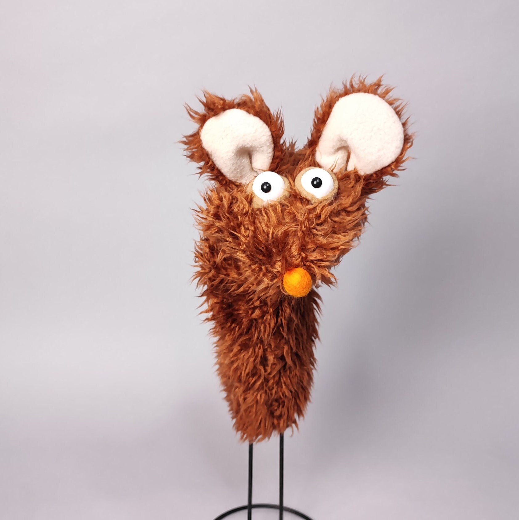 Kukiełka W Stylu Muppet Rusty Mouse | Kukiełka Ręczna | Uroczy Szczur ...