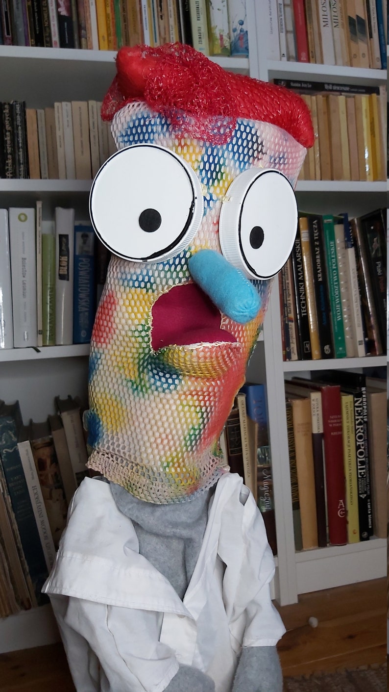 Amazed Scientist Puppet Muppet Style Hand Puppet - Etsy