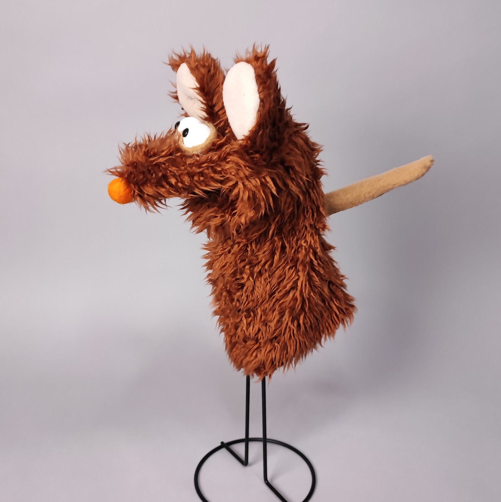 Kukiełka W Stylu Muppet Rusty Mouse | Kukiełka Ręczna | Uroczy Szczur ...