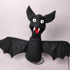 Vampire Bat Handmade Professional Puppet | Bat Plushie With Movable ...