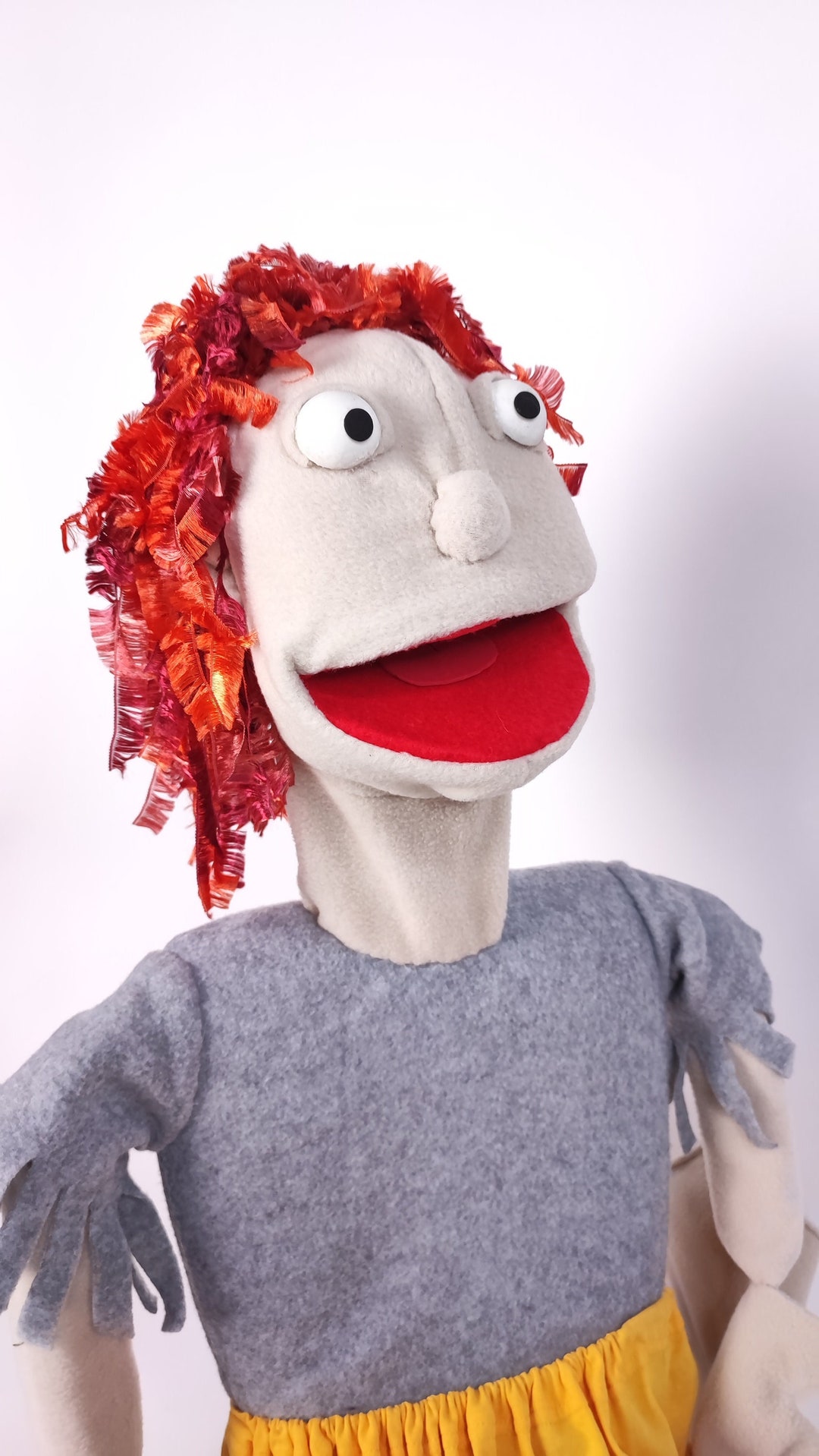 Helen - Redhead Girl Puppet, Muppet - Etsy