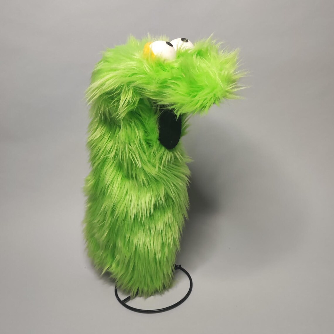 Handmade Furry Green Monster Puppet – Limey, Storytelling Fun - Etsy