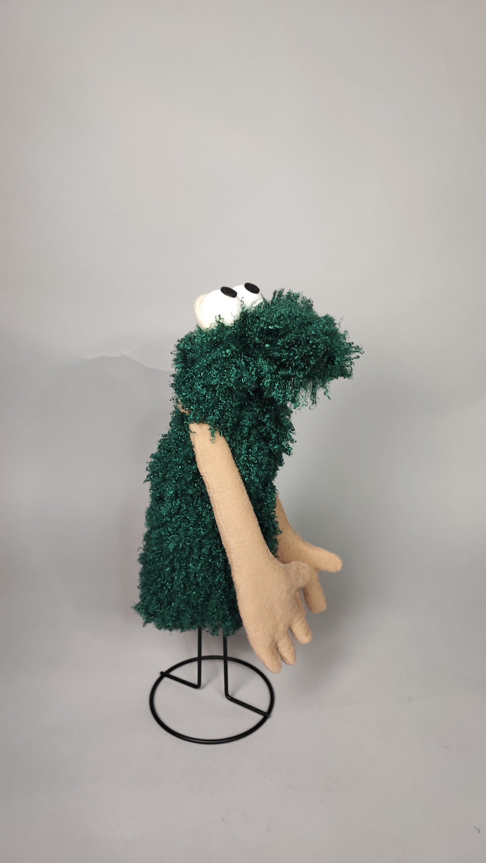 Mysterious Green Soft Hand Puppet for Therapy, Kids Play or Theater - Etsy