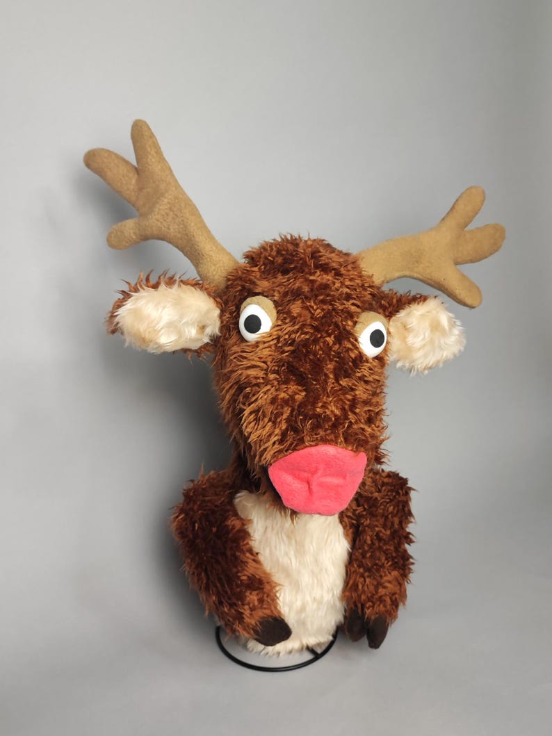 Red-nosed Reindeer Ray - Professional Puppet, Muppet - Etsy