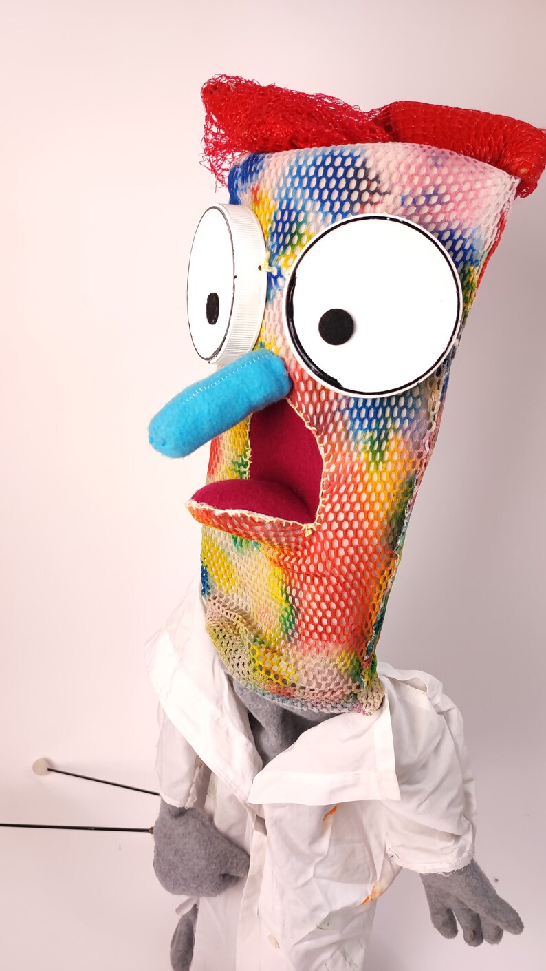 Amazed Scientist Puppet Muppet Style, Hand Puppet - Etsy