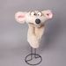White Mouse Muppet Style Puppet Hand Puppet Dumbo Rat Educational Tool ...