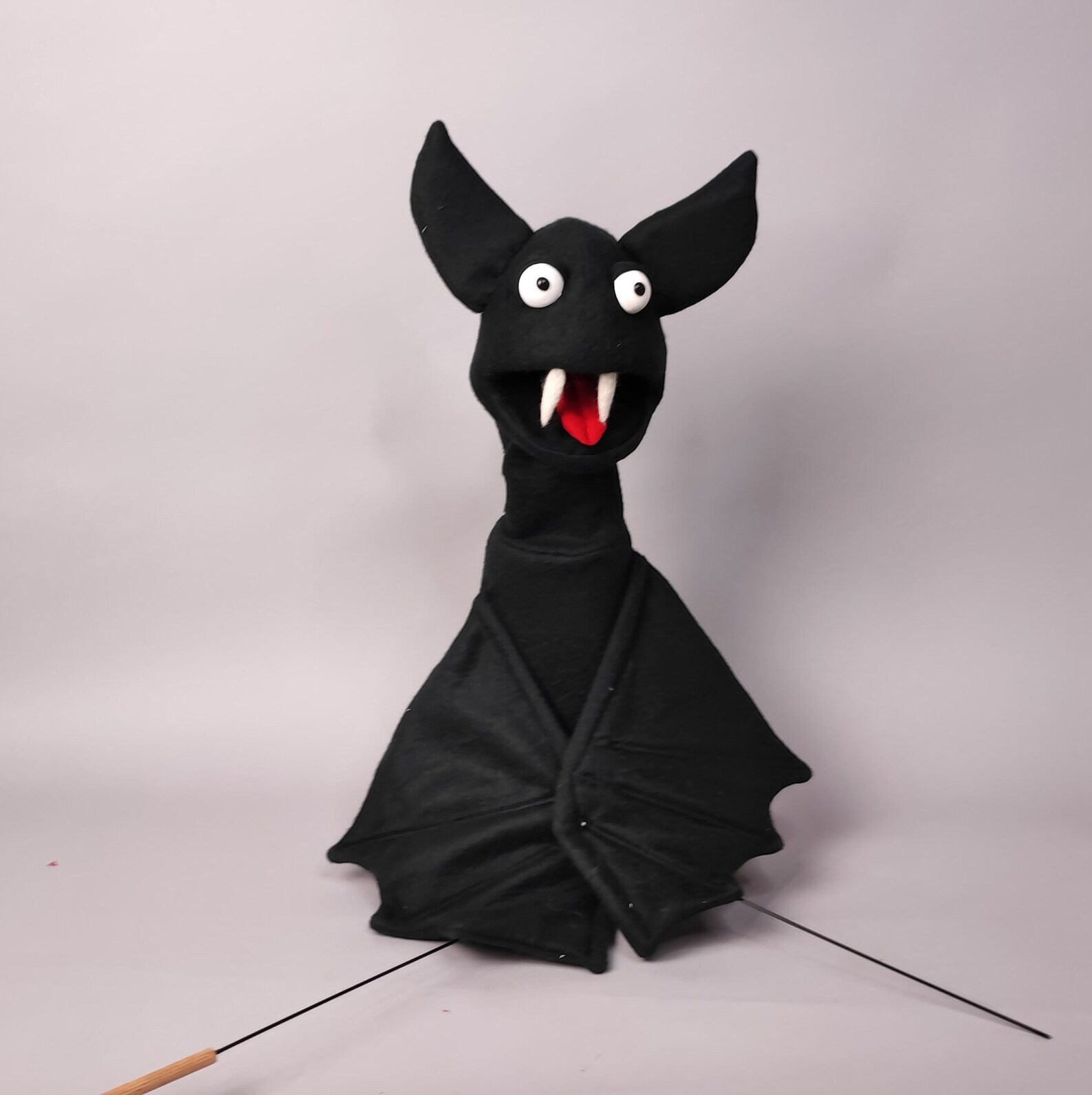 Vampire Bat Handmade Professional Puppet | Bat Plushie With Movable ...