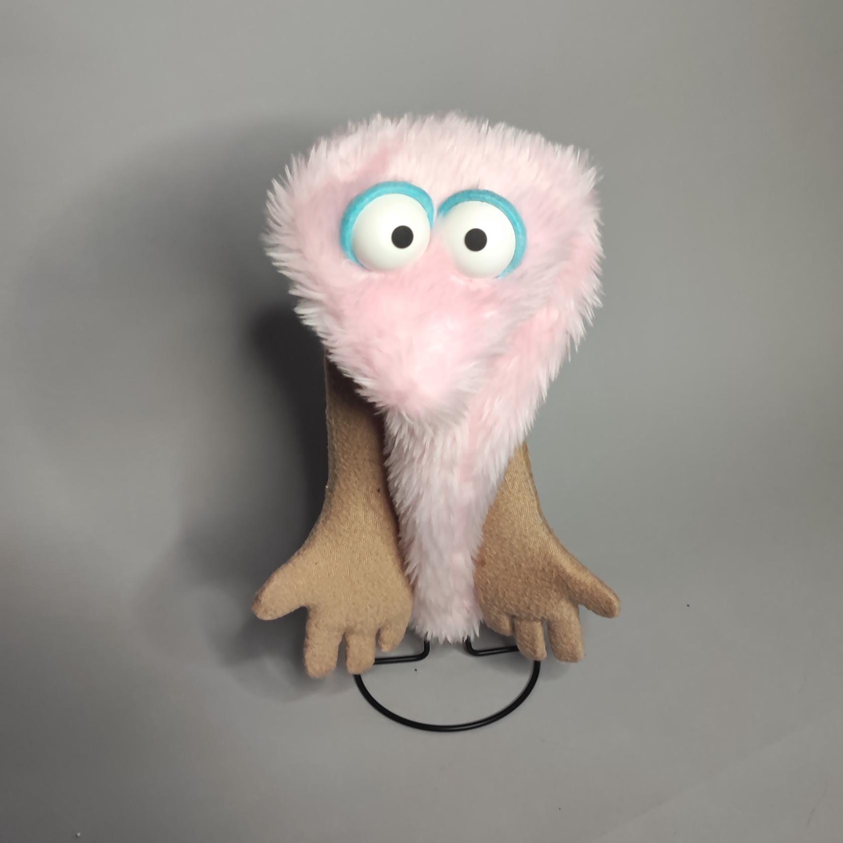 Handmade Pink Monster Puppet: Soft Furry Sock Puppet Toy - Etsy