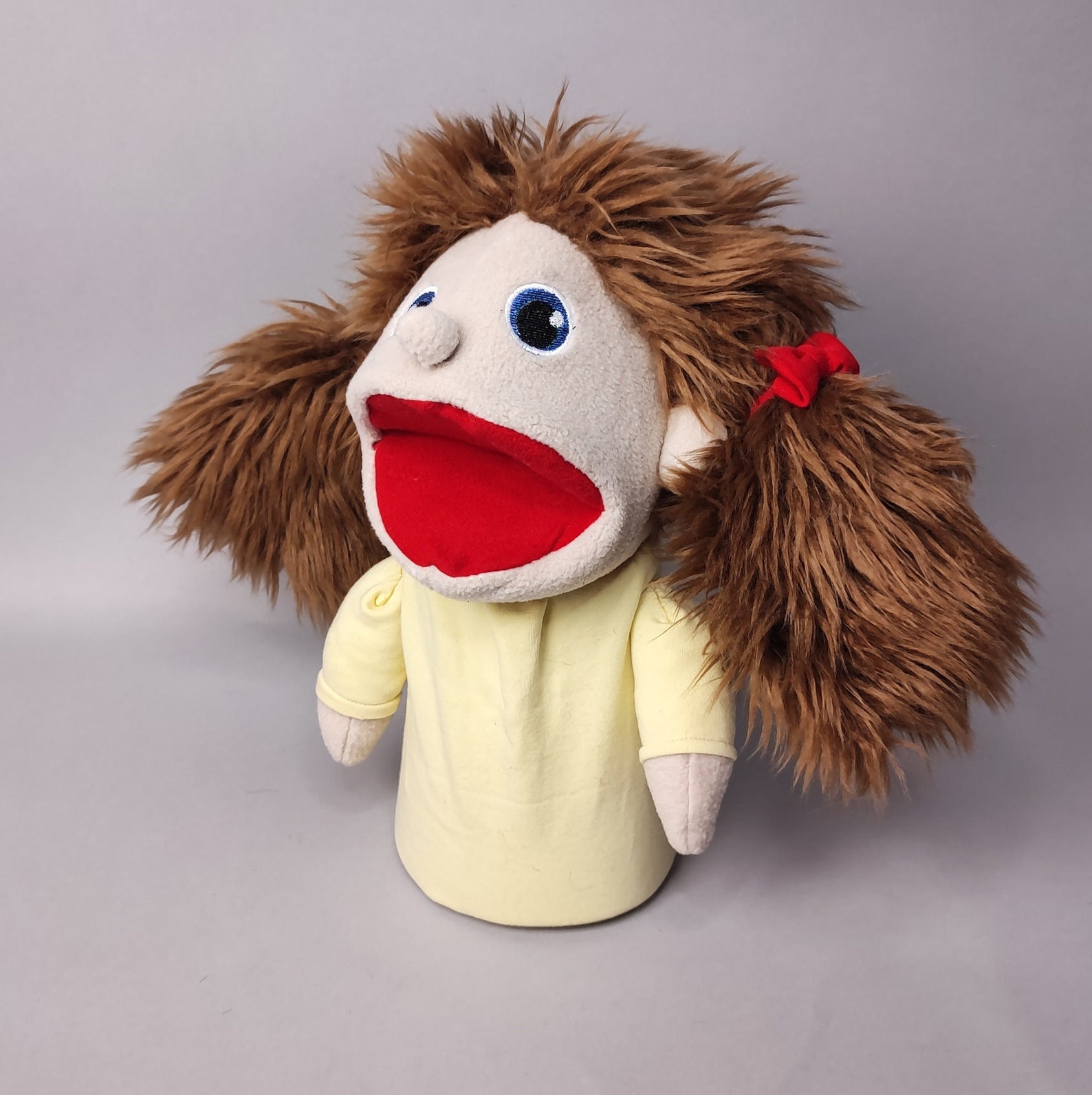 Handmade Little Girl Puppet: Two-way Therapist Educator Toy - Etsy