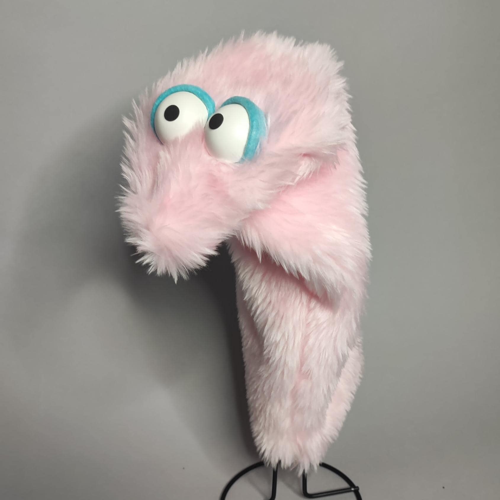 Handmade Pink Monster Puppet: Soft Furry Sock Puppet Toy - Etsy
