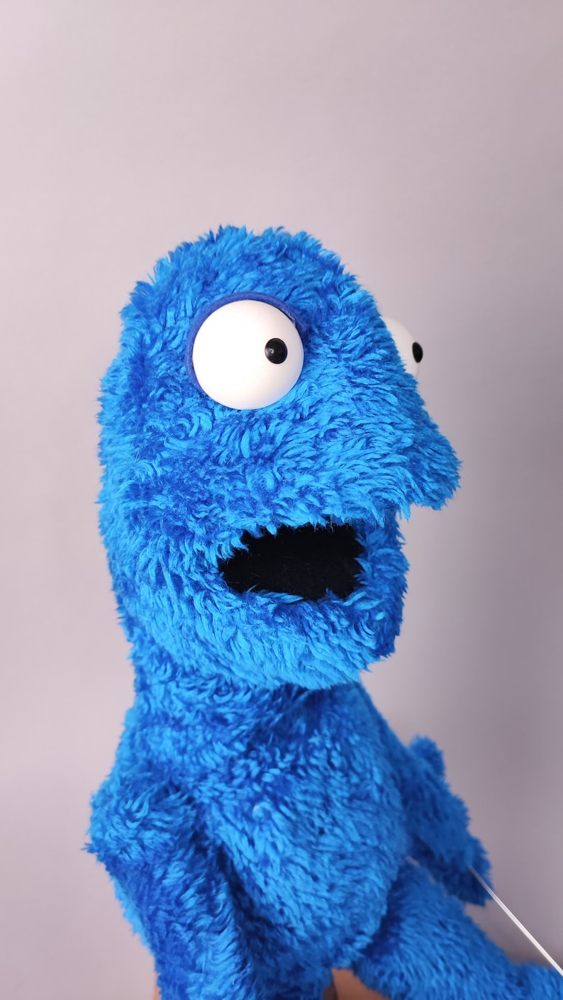 Blue Monster Puppet Muppet Style Joy for Kids and Adults - Etsy