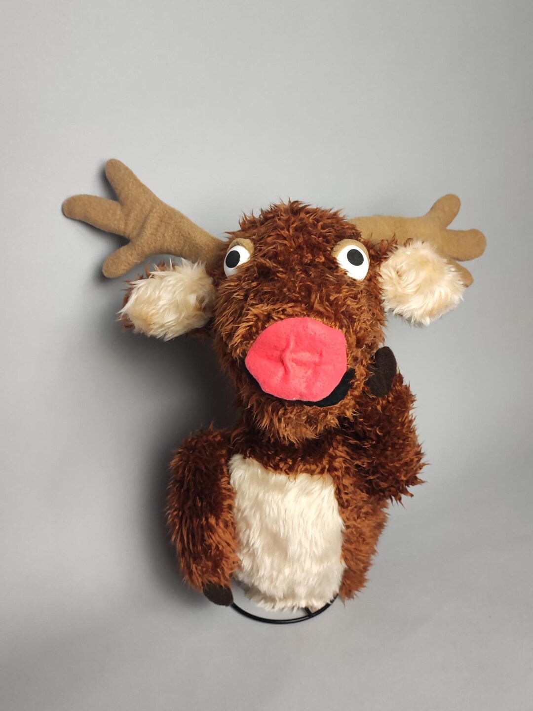Red-nosed Reindeer Ray - Professional Puppet, Muppet - Etsy