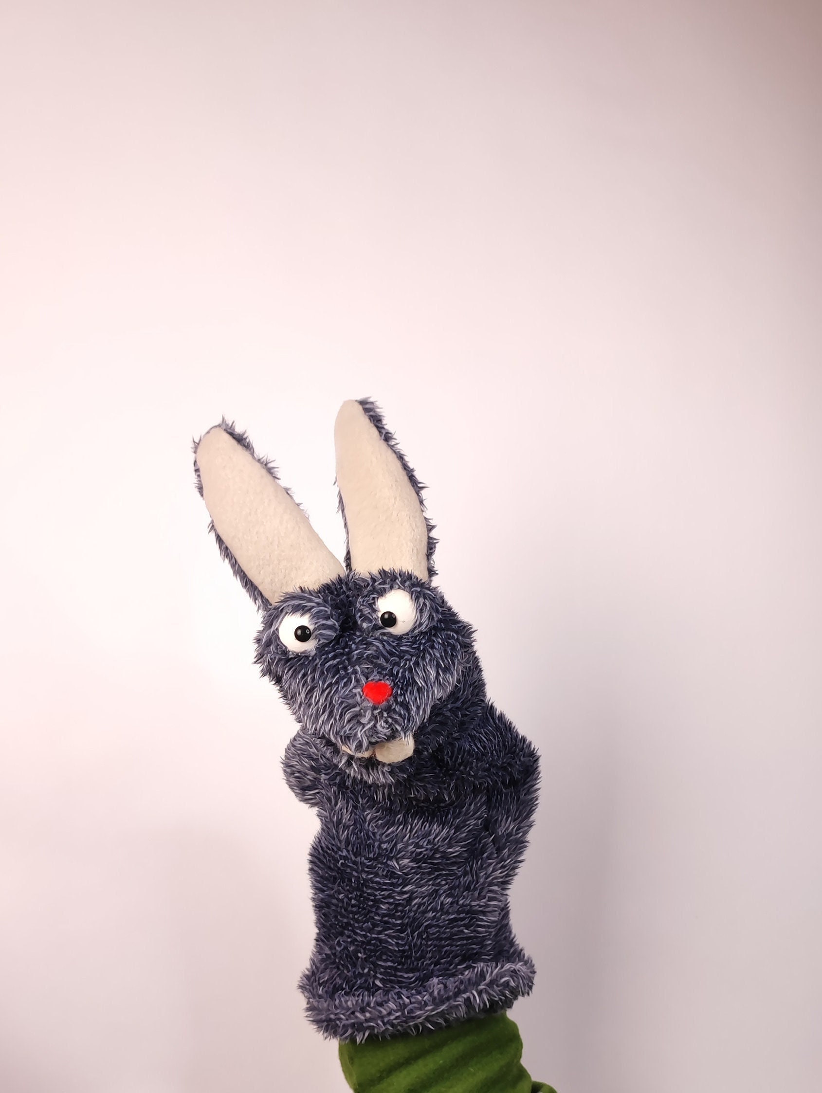 Henry the Rabbit - Hand Puppet, Muppet Style, Therapeutic Puppet - Etsy