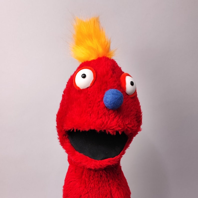 Fire Monster Puppet: Handmade Muppet Style Educational Tool - Etsy