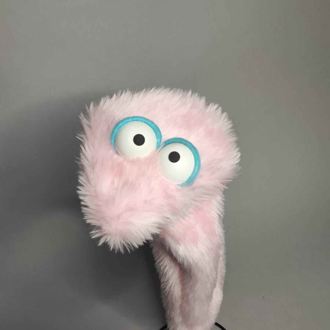 Handmade Pink Monster Puppet: Soft Furry Sock Puppet Toy - Etsy