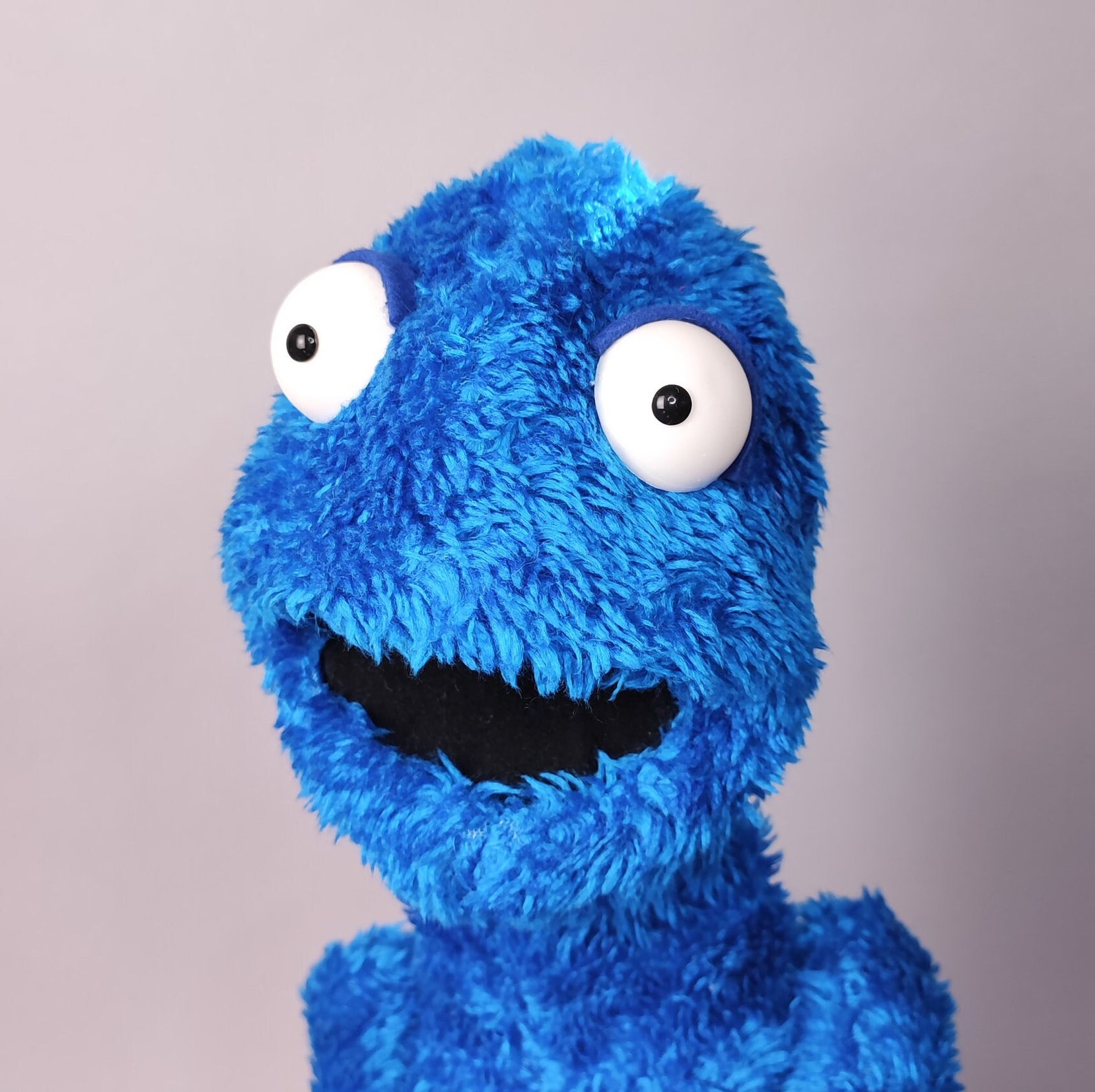 Blue Monster Puppet Muppet Style - Joy for Kids and Adults - Etsy