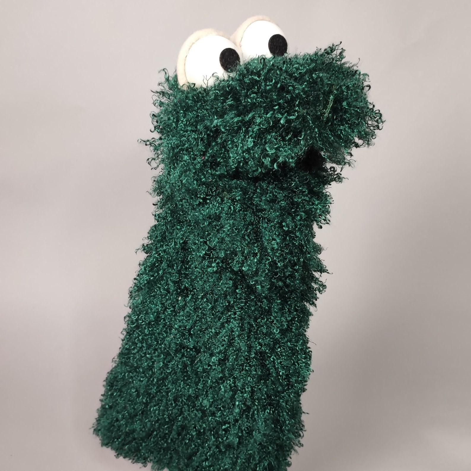 Mysterious Green Soft Hand Puppet for Therapy, Kids Play or Theater - Etsy