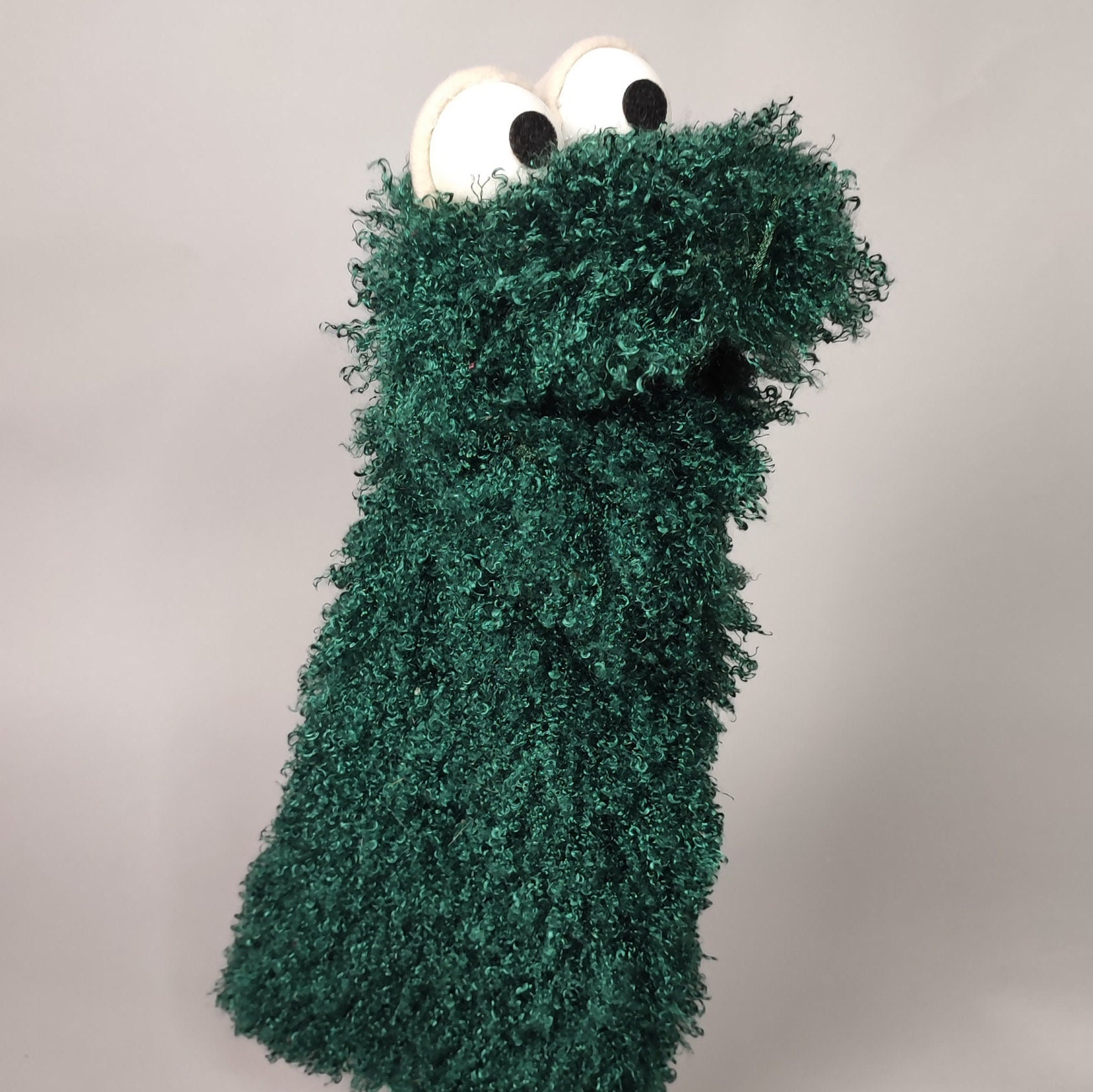 Mysterious Green Soft Hand Puppet for Therapy, Kids Play or Theater - Etsy