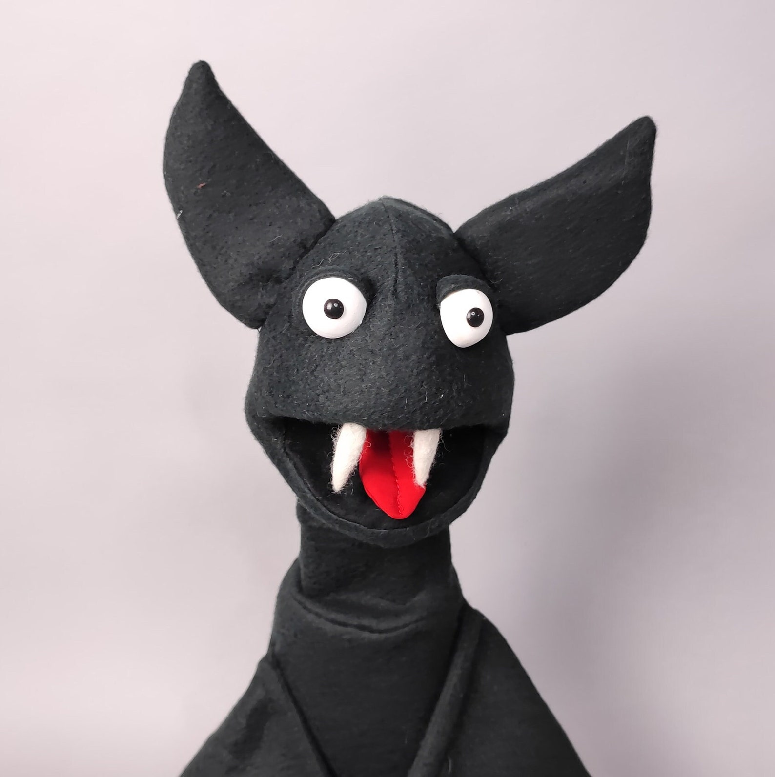 Vampire Bat Handmade Professional Puppet | Bat Plushie With Movable ...