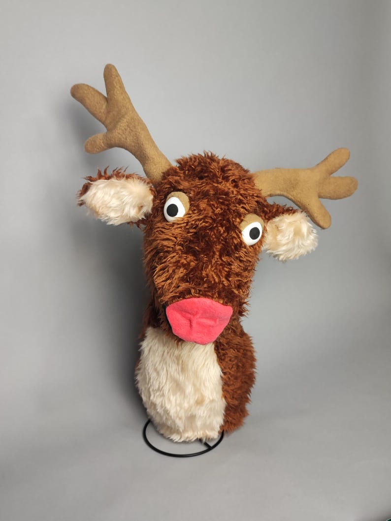 Red-nosed Reindeer Ray - Professional Puppet, Muppet - Etsy