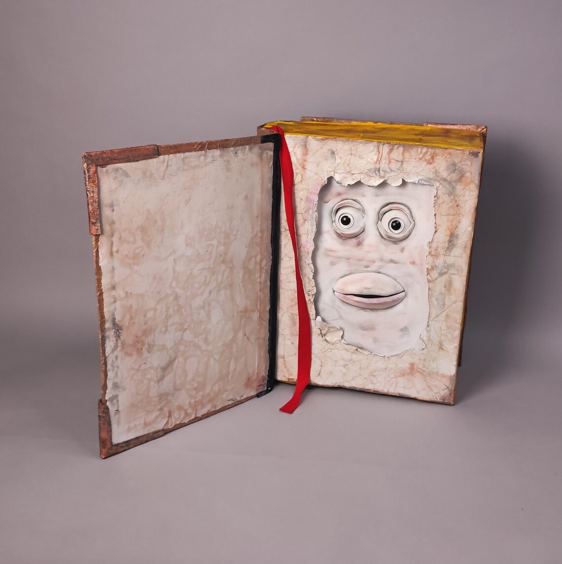 Speaking Old Book Puppet Movable Eyes and Mouth - Etsy