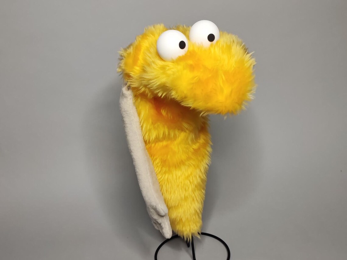 Yellow Sock Hand Puppet - for Therapy, Camera and Fun! - Etsy
