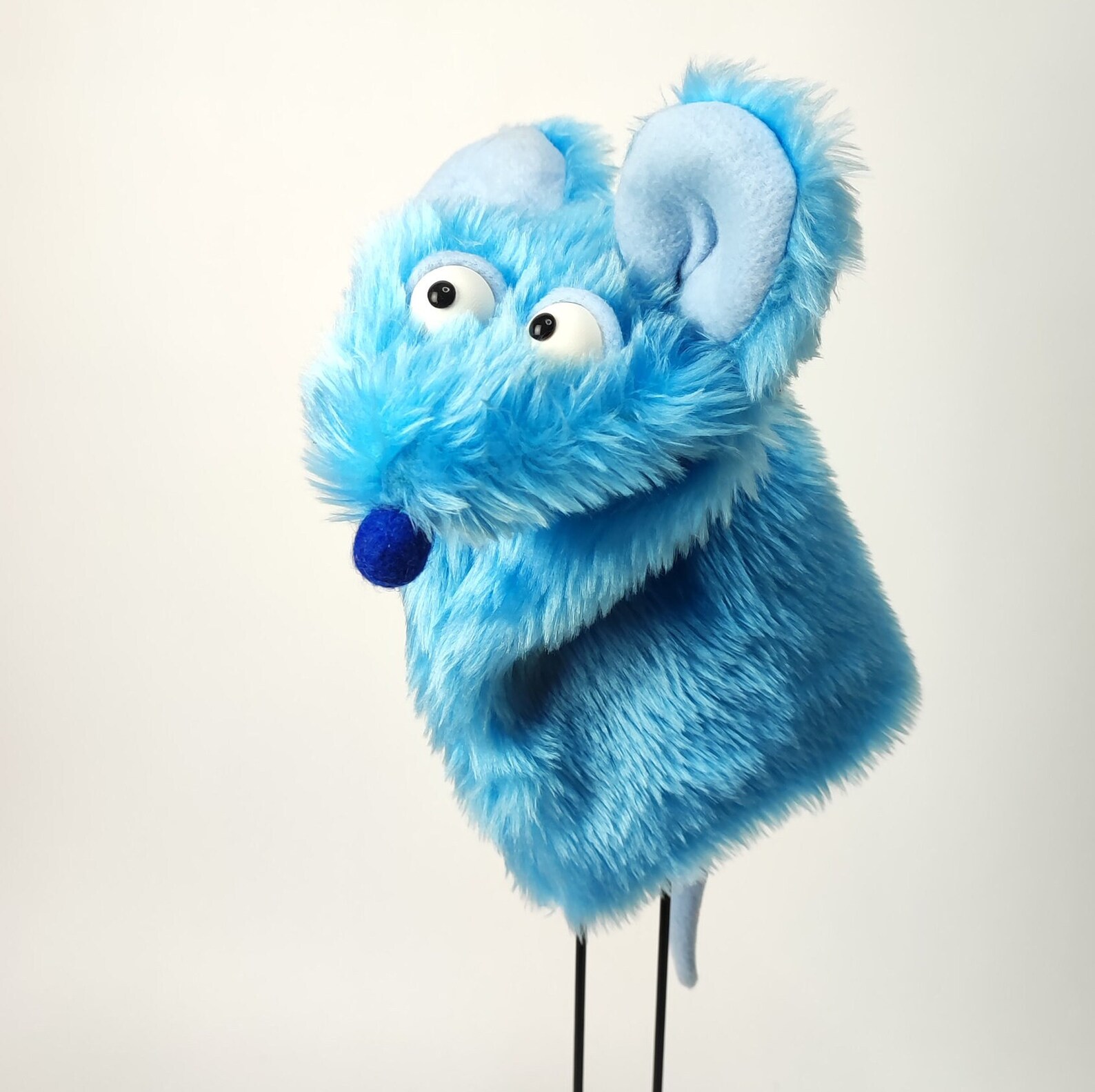 Icy the Mouse - Hand Puppet Muppet Style - Etsy