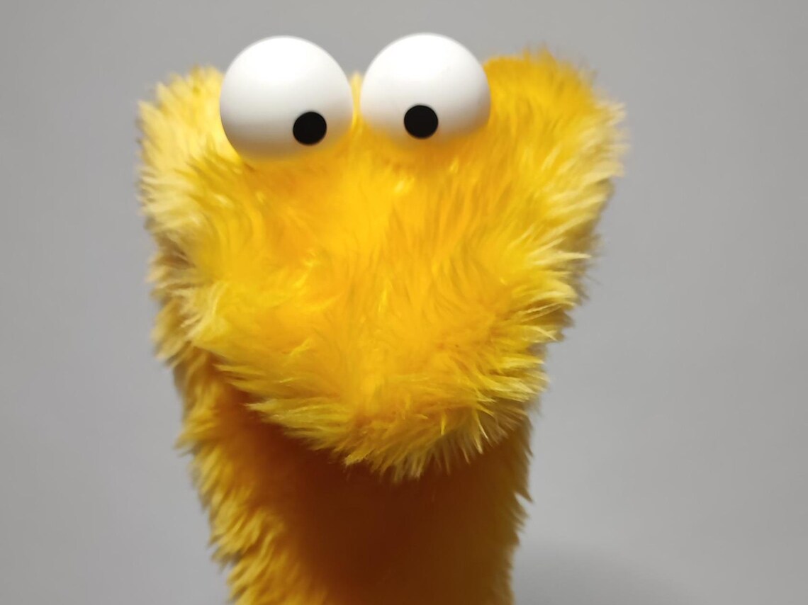 Yellow Sock Hand Puppet - for Therapy, Camera and Fun! - Etsy