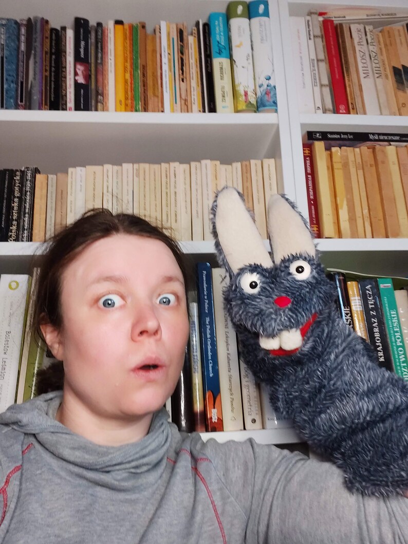 Henry the Rabbit Hand Puppet Muppet Style Therapeutic | Etsy