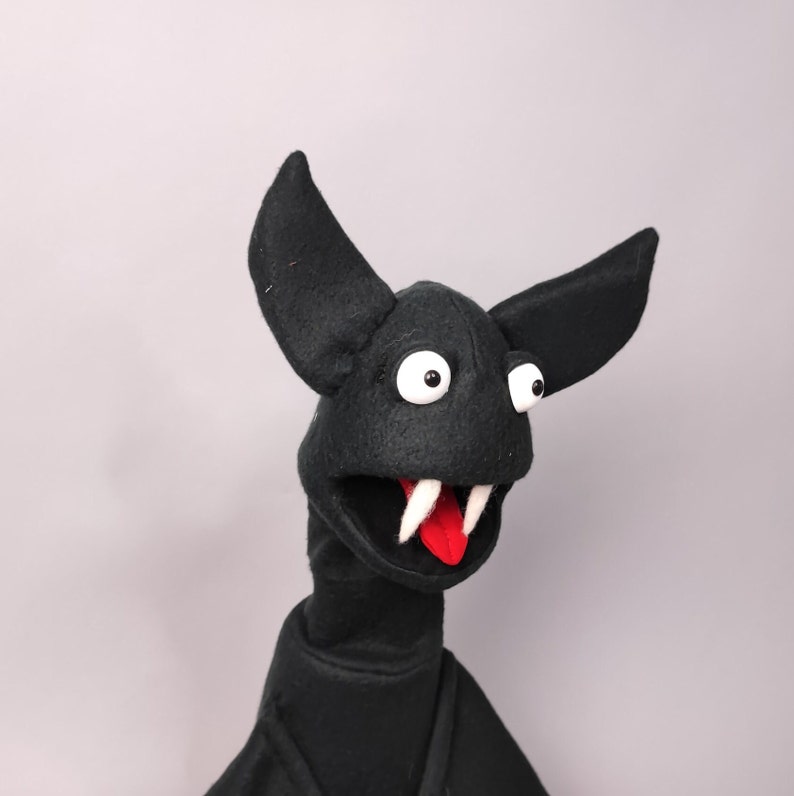 Vampire Bat Handmade Professional Puppet | Bat Plushie With Movable ...