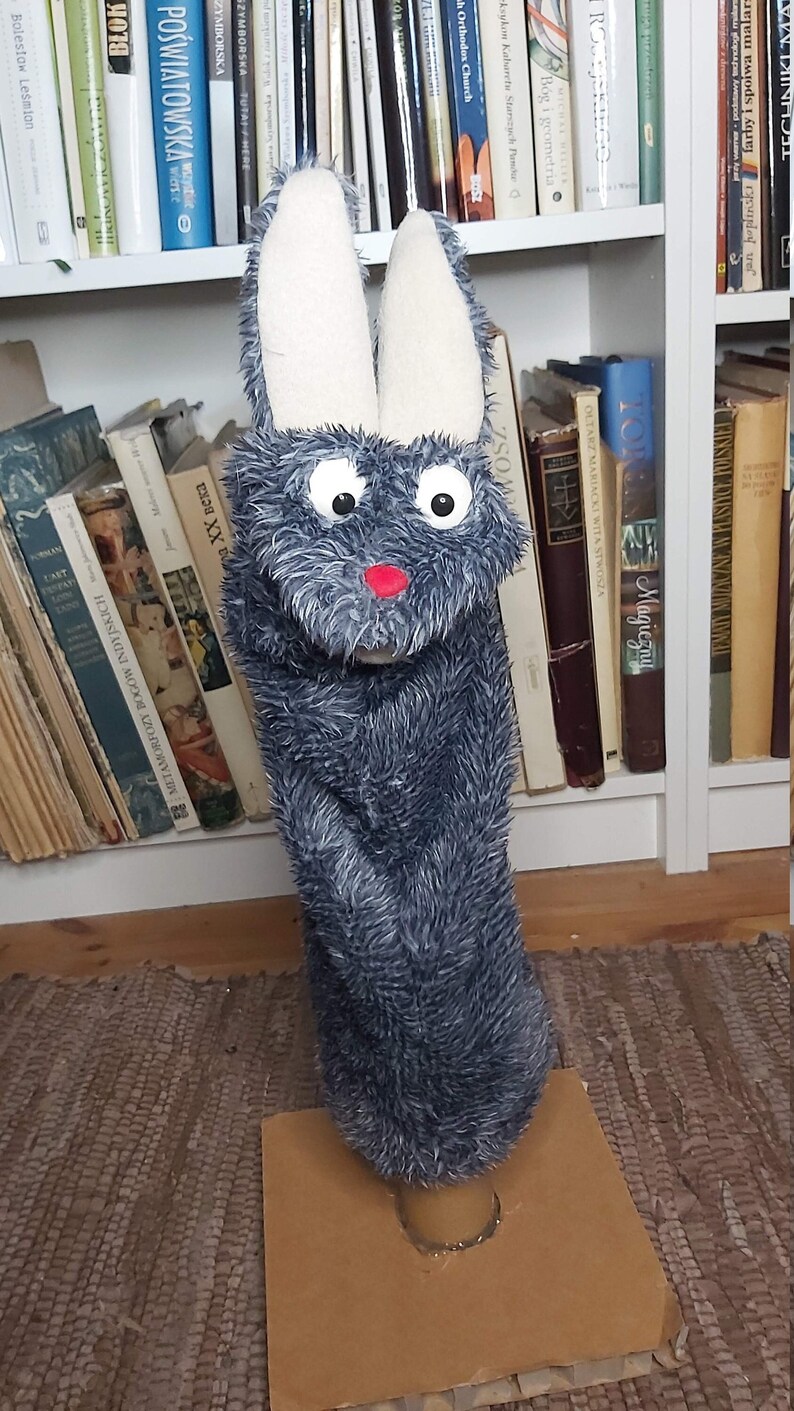 Henry the Rabbit Hand Puppet Muppet Style Therapeutic | Etsy