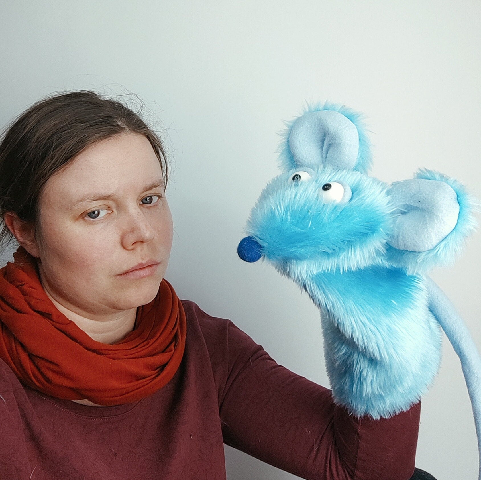 Icy the Mouse - Hand Puppet Muppet Style - Etsy