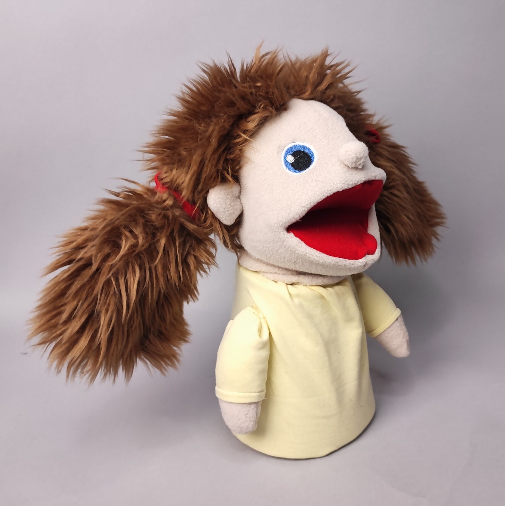 Handmade Little Girl Puppet: Two-way Therapist Educator Toy - Etsy