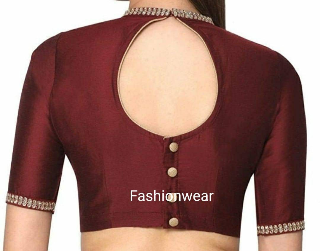 Beautiful Blouse, Readymade Rani Pink Blouse.maroon Blouse.ready to ...