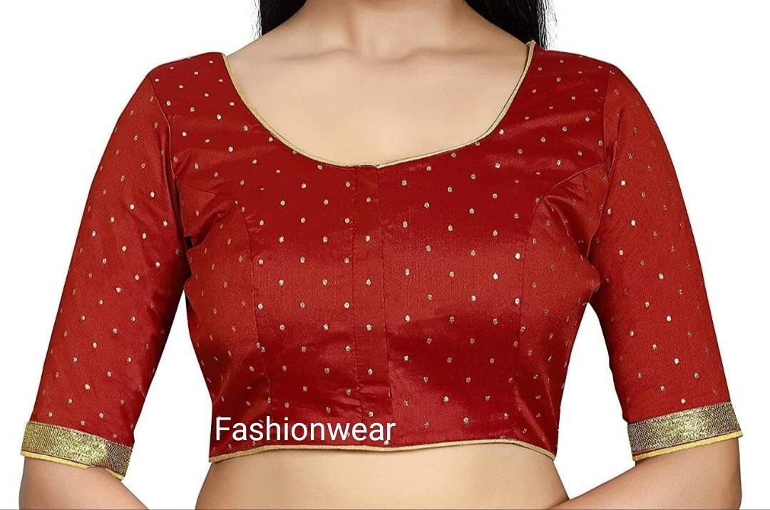 Beautiful Blouse, Readymade Red Blouse.red Blouse.ready to Wear ,indian ...