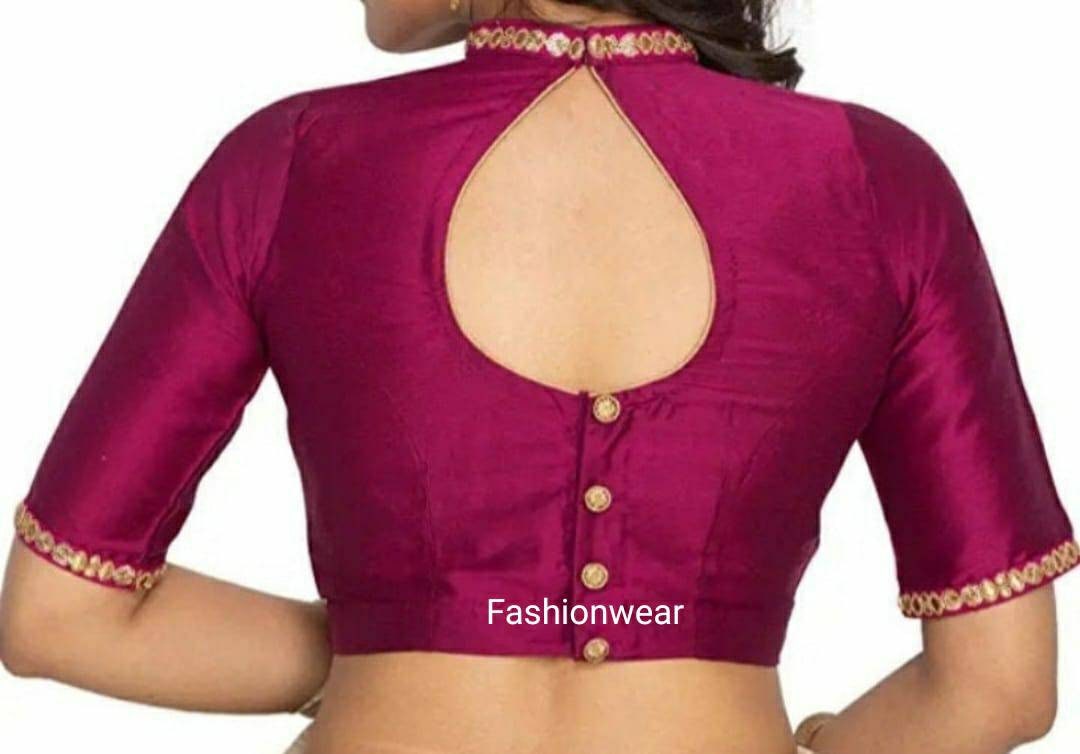 Beautiful Blouse, Readymade Rani Pink Blouse.maroon Blouse.ready to ...