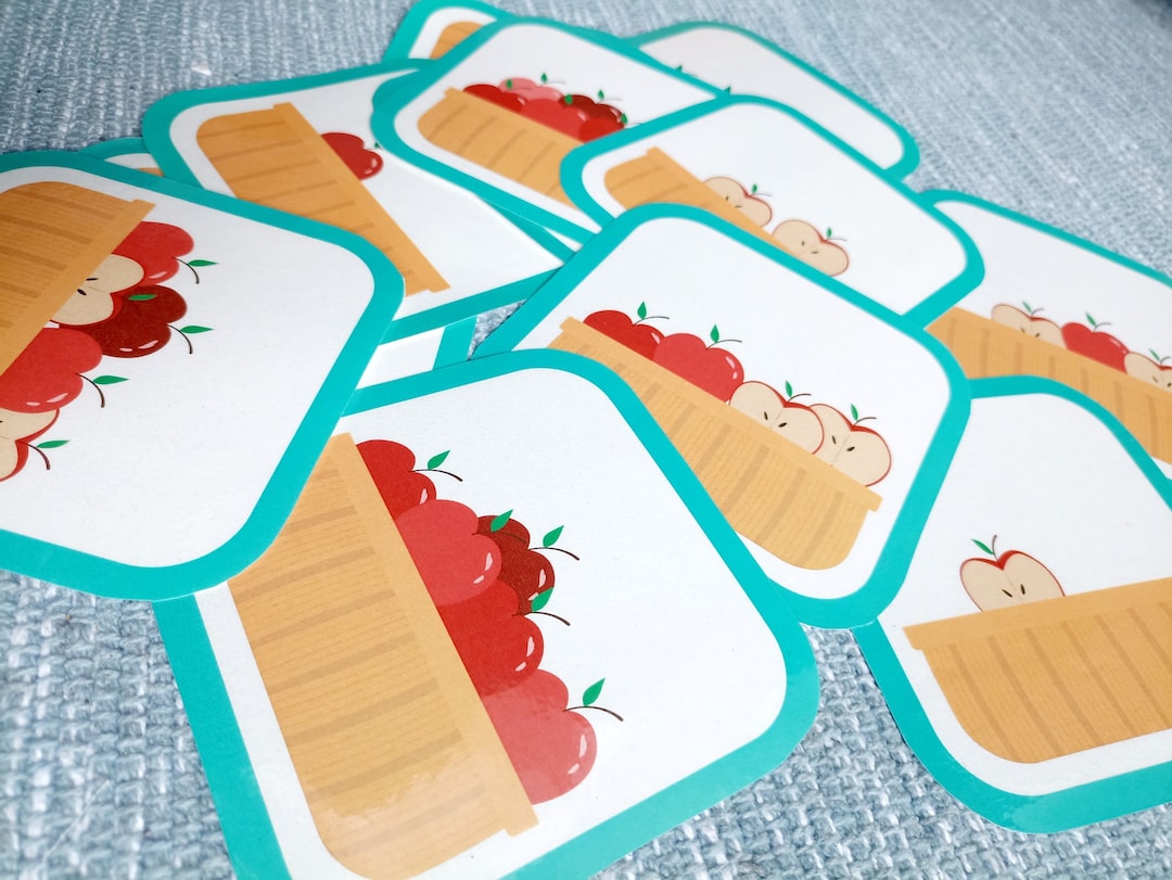 Counting Apples; Which Basket is Heavier?; Quantities; Printable Card ...