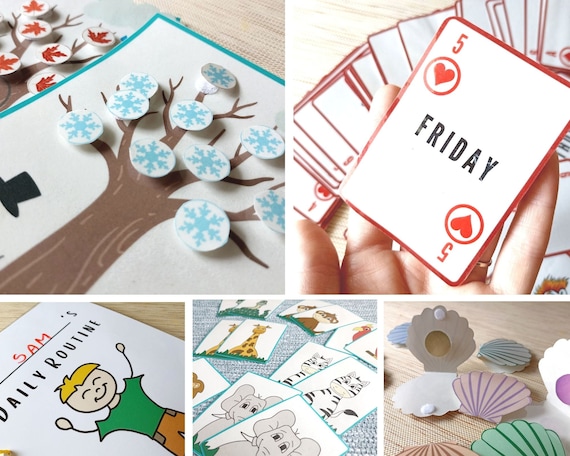 5 Game Package of Memory Skills | Etsy