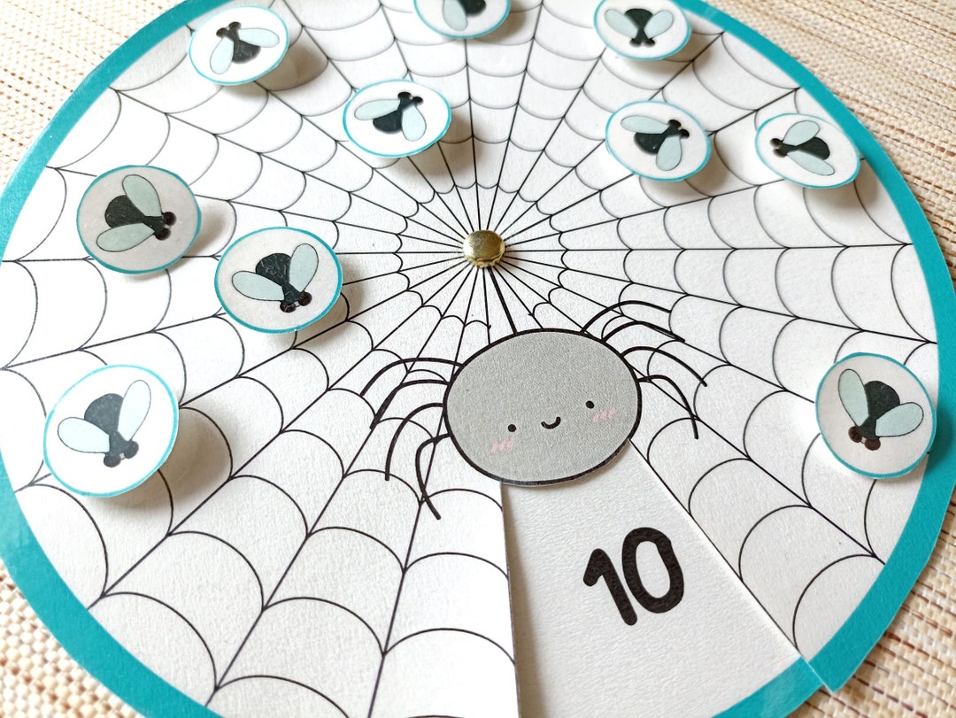 Counting Game for Preschoolers and Primary Students; Flies Int the Web ...