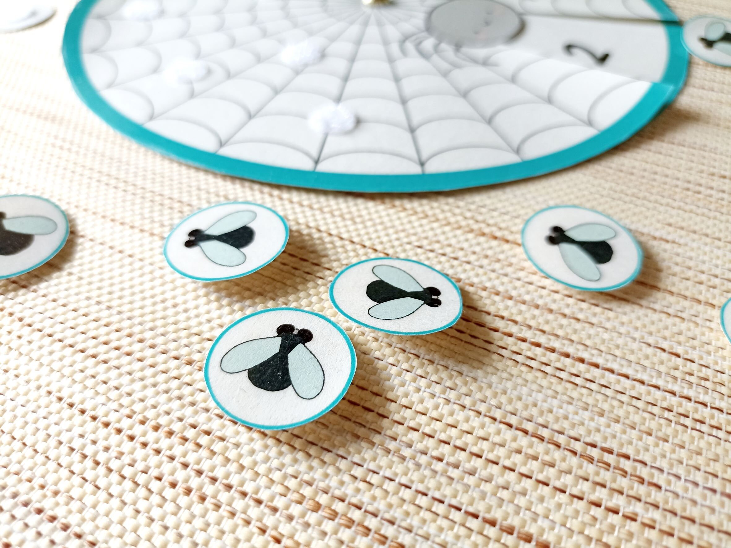 Counting Game for Preschoolers and Primary Students; Flies Int the Web ...