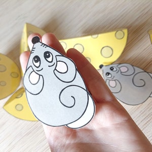 Feed the Mice - Fine Motor Skills Game; Printable Educational Material ...