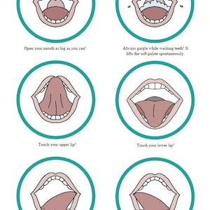 Tongue Exercises 18 Pictures of the Oral Area Practising Speech Therapy ...