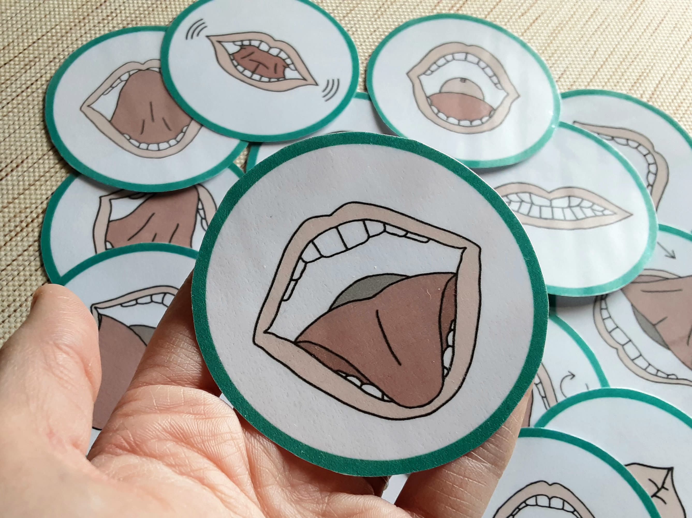 Tongue Exercises 18 Pictures of the Oral Area Practising Speech Therapy ...