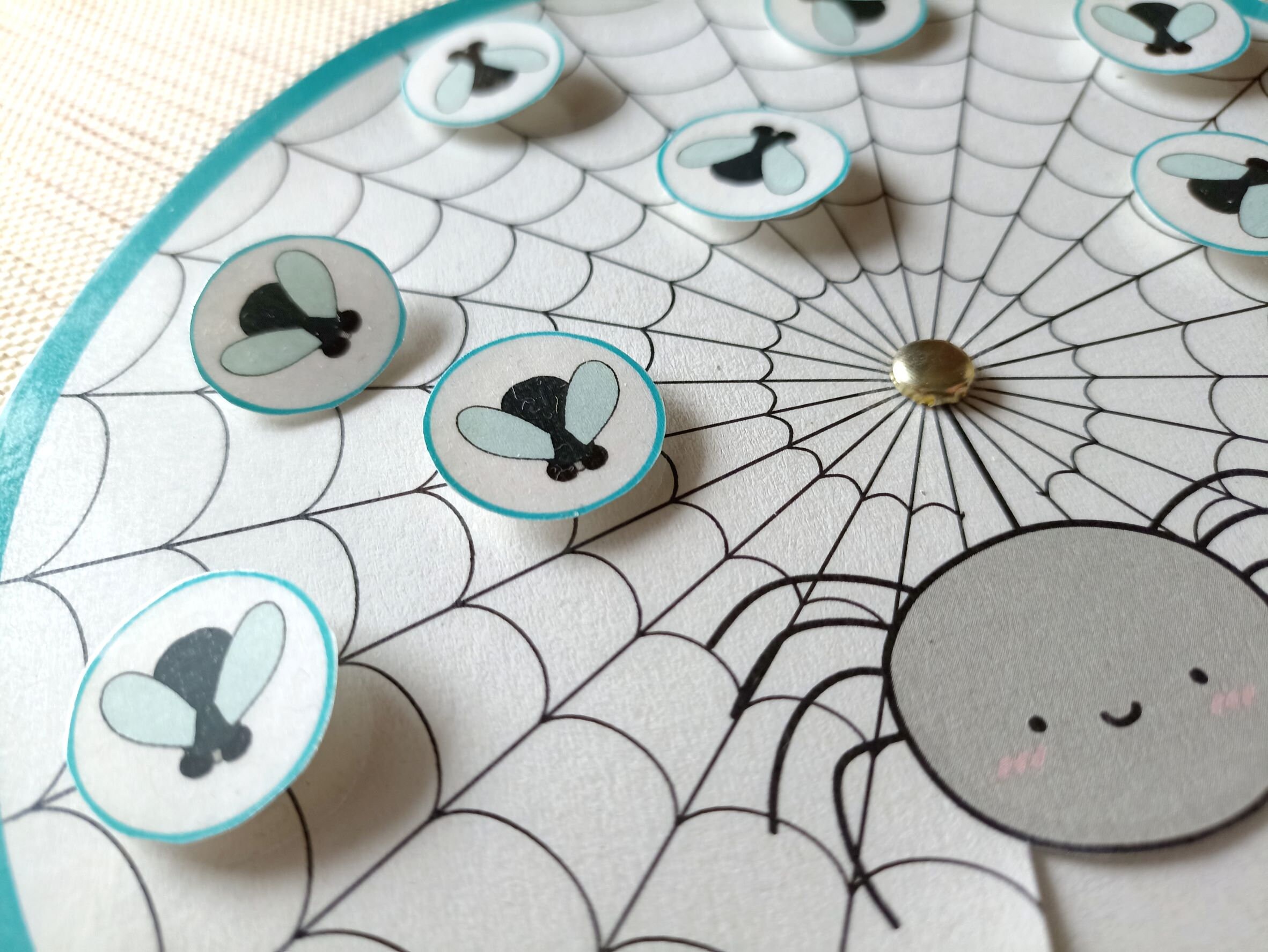 Counting Game for Preschoolers and Primary Students; Flies Int the Web ...