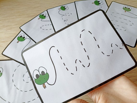 Printable Cards for Improving Drawing Skills and Writing Fine | Etsy